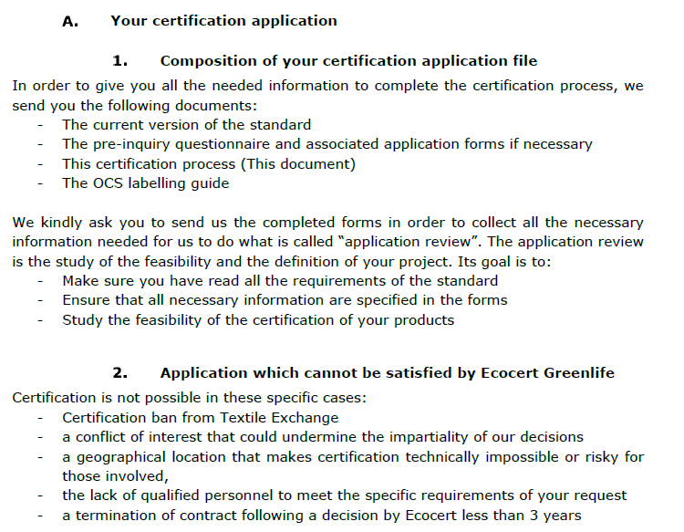 OCS认证过程步骤 The certification process step by step